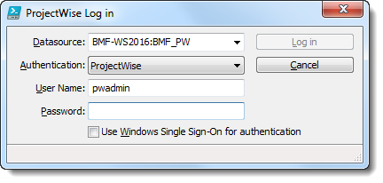 How To: Log Into ProjectWise