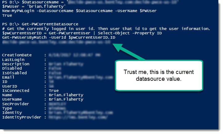 HowTo: Use New-MyPWLogin to Log Into ProjectWise within PowerShell