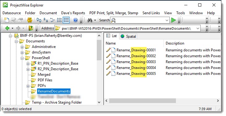 HowTo: Rename Documents